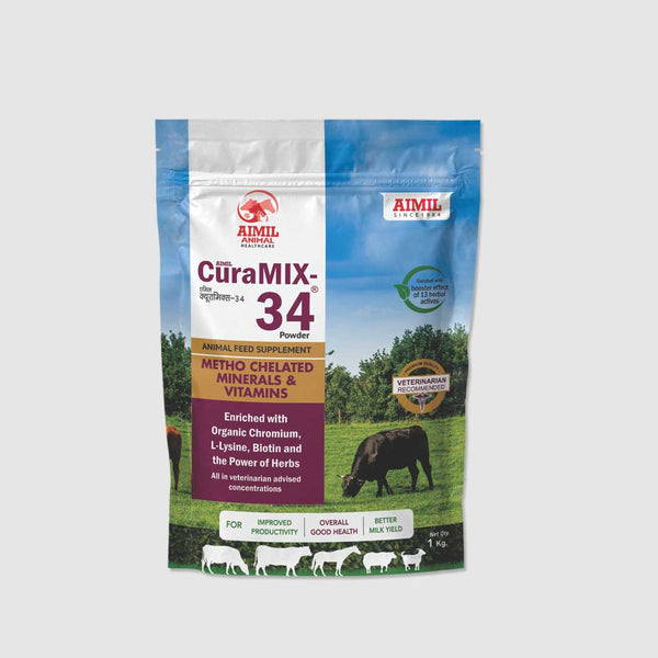Buy CuraMIX-34 Improves & maintains milk production in cows, sheep ...